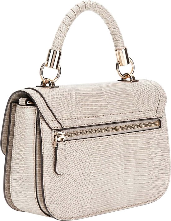 GUESS Handtas Schoudertas Orlina Top Handle Flap Bag Taupe | bol