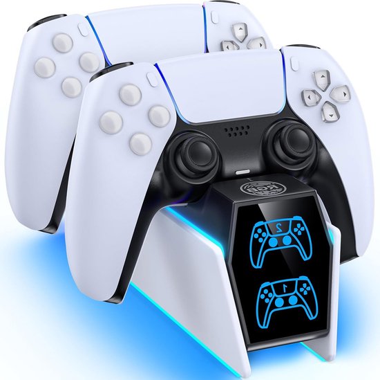 oCreon PS5 Controller Laadstation - Snelladen met LED-display voor PS5 ...