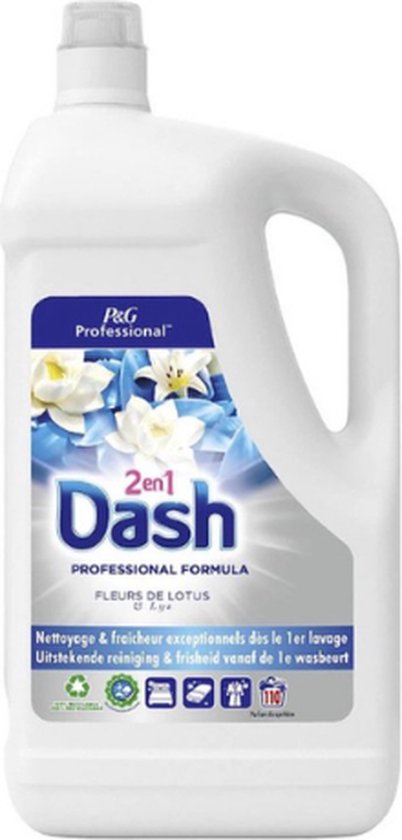 Dash Professional 2in1 Lotus & Lelie Vloeibaar Wasmiddel - 4.95l (110 ...