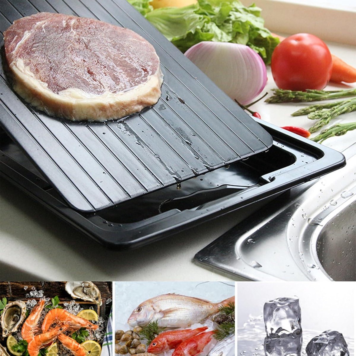 Miracle Melt ,Defrosting Plate Fast Thawing Of Frozen Food,Melt ...