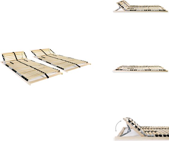 vidaXL Bedbodem - Bedbodems - Lattenbodem - Lattenbodems - Lattenbodems 2 st met 28... | bol