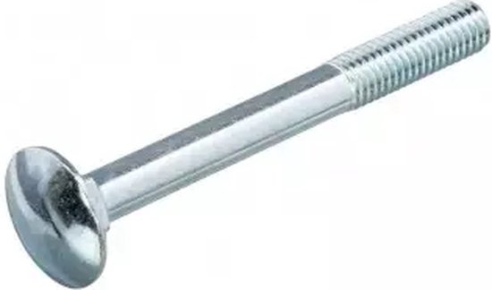 10x Slotbout - M6 x 10mm - DIN603 - Gegalvaniseerd | bol