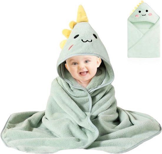 JGS ® Zachte en Absorberende Baby Handdoek met Kap voor Pasgeborenen 80 ...