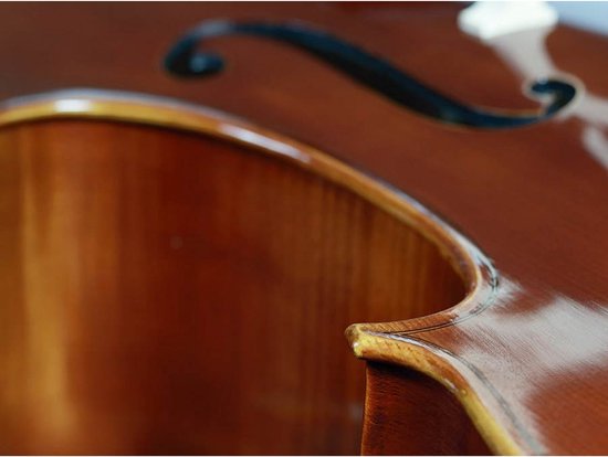Rudolph RC-1034 cello, 3/4, geheel massief, olie lak, ebben toebehoren ...