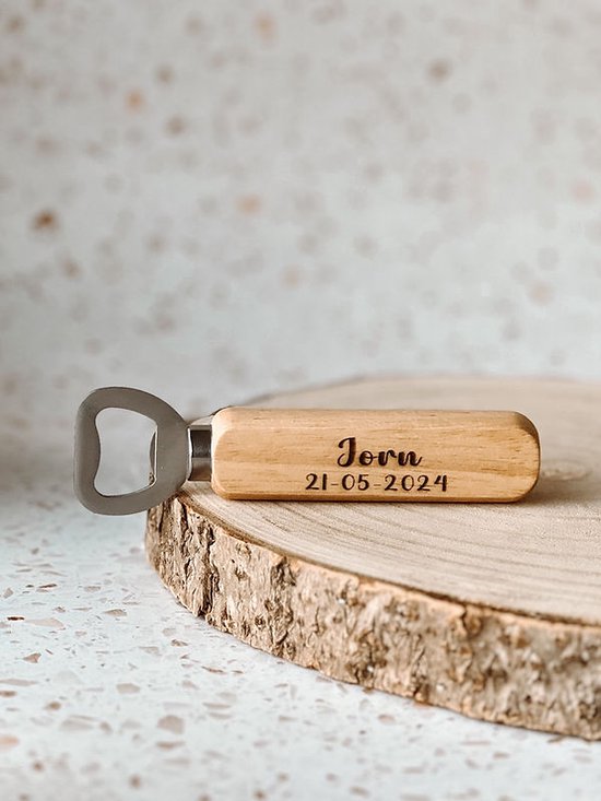 Flessenopener - Gegraveerde flessenopener - Gepersonaliseerd | bol