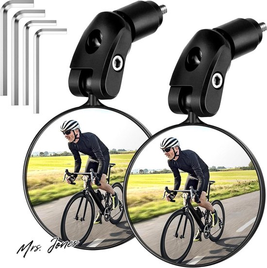 Mrs. Jones Fietsspiegel 2 stuks HD 360° draaibaar inklapbaar ...