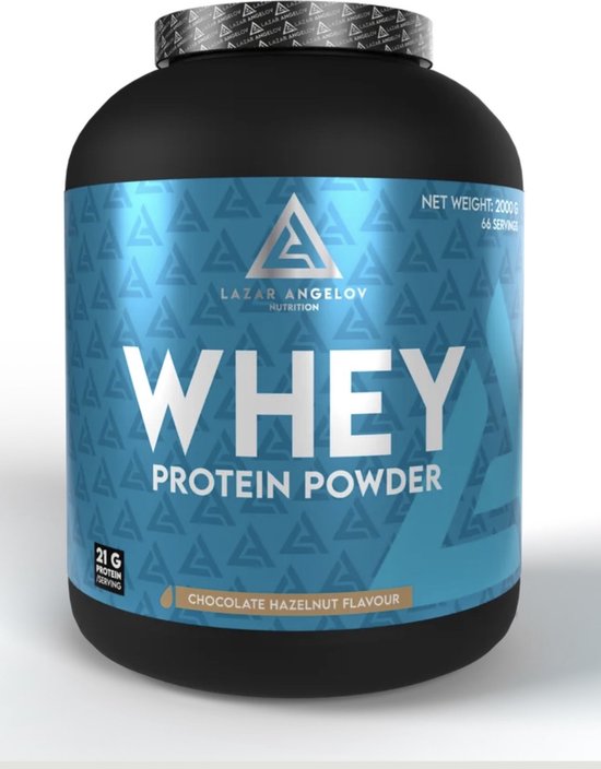 Lazar Angelov Whey protein powder Chocolate-hazelnut – 2000g | bol