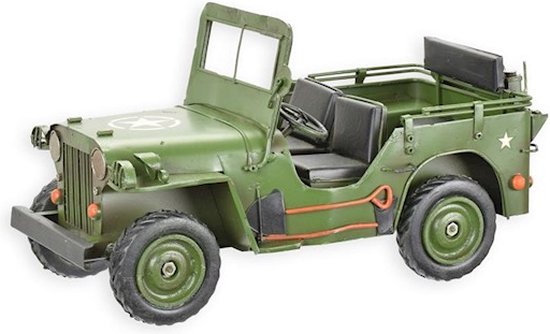 Leger Jeep - Model Auto - Blik Metaal - Miniatuur Voertuig - Army ...