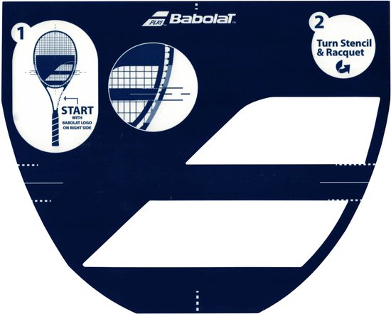 Babolat Logo Stencil Tennisracket - Babolat Logo Sjabloon Tennisracket ...