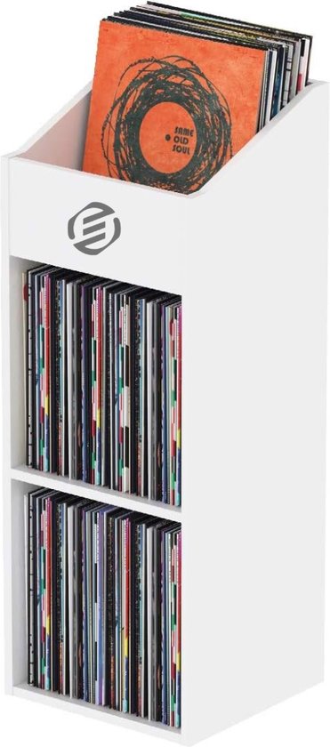 Equivera LP opbergsysteem - Record Rack 330 Wit - Voor 330 Platen van ...