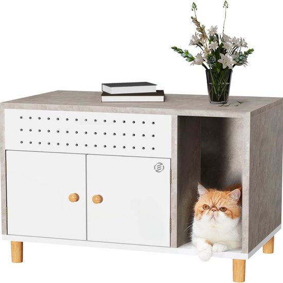 Equivera Kattenbak Kast - Kattenkast - Kattenbak Ombouw - Kattenbakkast ...