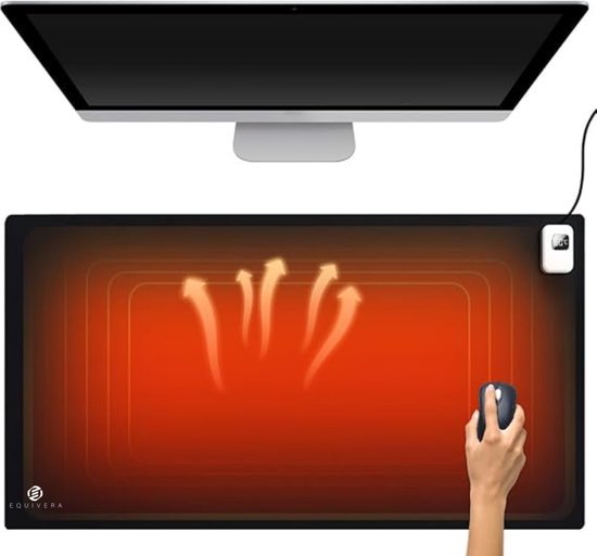 Equivera Verwarmde Muismat - Verwarmde Bureau Onderlegger - Bureau ...