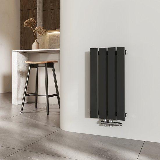 EMKE Radiator - Plat Design - Mat Zwart - 60x30 cm - 233 W ...