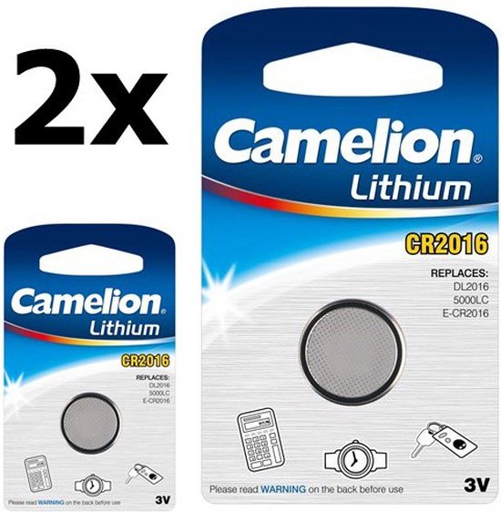 Camelion CR2016 Professional Electronics 3V 90mAh Lithium knoopcel - 2 stuks | bol