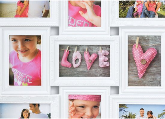Decopatent - XL Fotolijst Collage voor 18 Foto's van (10x15 & 15x10 Cm ...