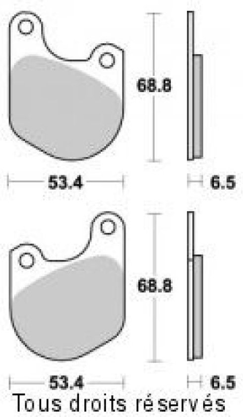goud fren remblok voor harley davidson 1340 fxe motor 1983 avg / avd ...