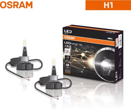 Osram LEDriving HL LED Autolamp H1 - 12V - 25W - 6000K - Set 2 stuks | bol