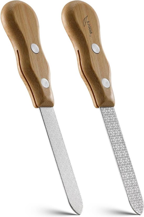 Professionele nagelvijlen met houten handvat - Hoogwaardige metalen ...