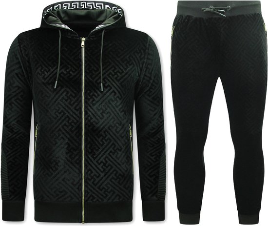 Huispak Heren Volwassenen - Joggingpak Heren Volwassenen - Teddy ...