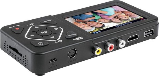 DD® Vhs Videorecorder - Videorecorder - Videobanden Digitaliseren - 16x8x3cm - Zwart | bol