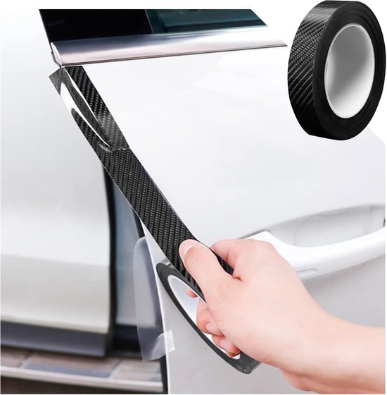 1 stuk - 5D koolstofvezel anti-botsing beschermende tape - 3cm*10m Auto ...