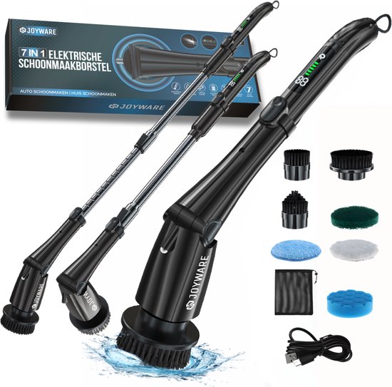 Joyware Elektrische Schoonmaakborstel Pro - Schrobborstel - Schrobber ...