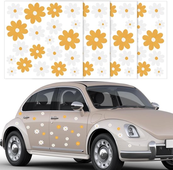 Bloemen autostickers - madeliefjes - auto sticker bloem - lichaam ...