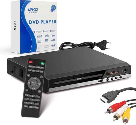 TM&DY DVD Speler met HDMI - 1080P Full HD - HDMI, RCA, USB en AUX ...