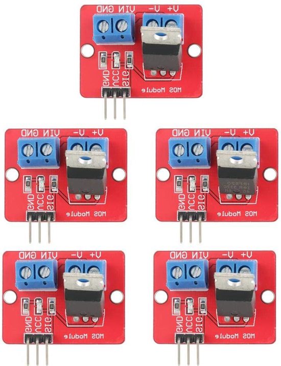 5 Stuks IRF520 MOSFET Driver Module - PWM Output - 0-24V PWM Driving Control Switch... | bol