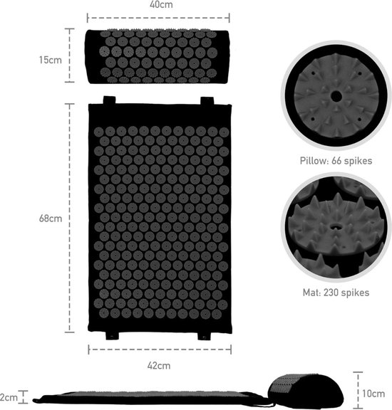 Equivera Shakti Mat Original - Shakti Mat - Acupressuur Mat - Shakti ...