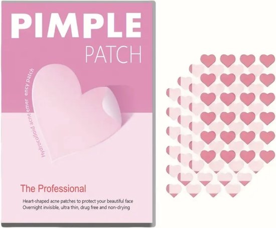 Heart shaped pimple patches - Acne healing stickers - Acne sticker ...