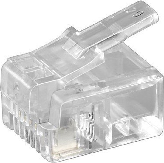 Microconnect KON501-10R kabel-connector RJ-11 6P4C Transparant | bol