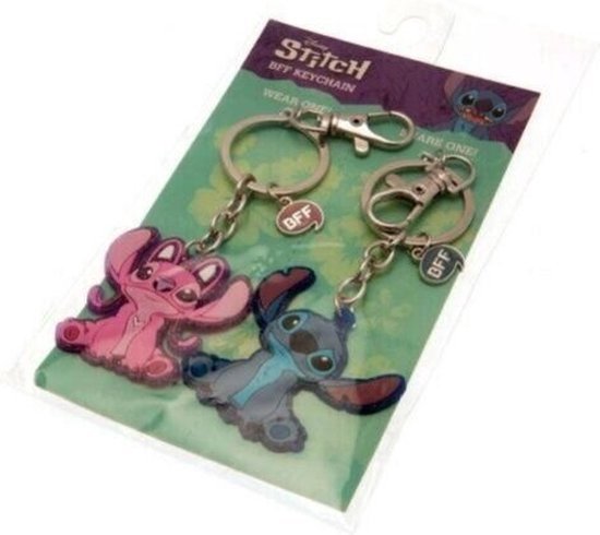 Disney Stitch & Angel BFF Dual Keychains | bol
