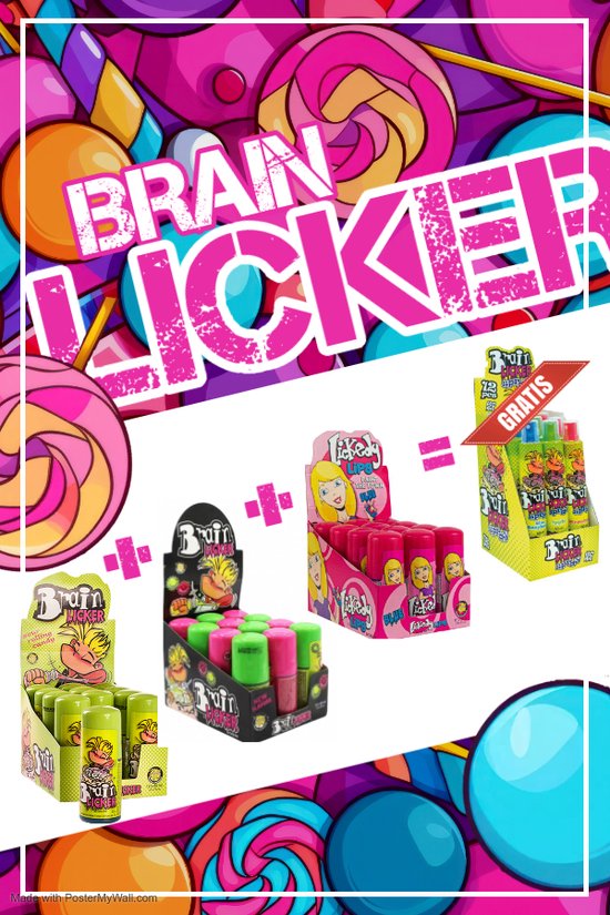 Brain Licker + Lickedy Lips + Bran licker Black = FREE GIFT Brain ...