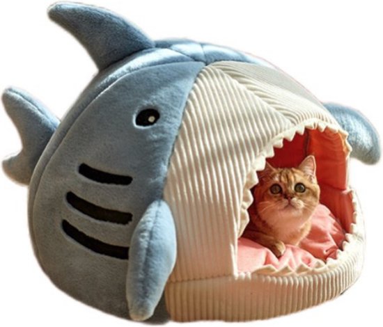 SNOWWY - Dierenmand haai design - Kattenmand - Hondenmand - Dierenbed ...