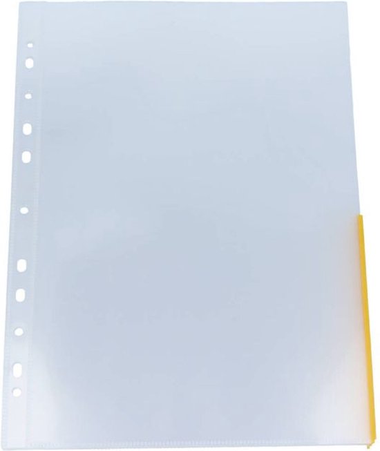 Exiton Insteekhoezen - 100 Stuks - 160 Micron - Geel Bladwijzer - 11 ...
