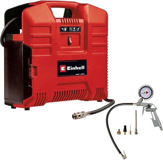 Einhell Accu Compressor TE-AC 36/8 Li OF Set Solo - Power X-Change - 36 ...