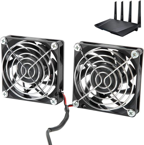 Dual Fan USB Power Koelventilator - Warmteafvoer Koeler voor RT-AC68U ...