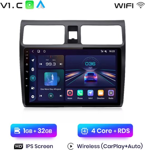 Carplay / android auto radio Suzuki Swift 2003-2010 | bol