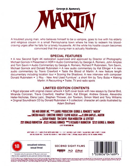 Martin [Blu-Ray 4K]+[Blu-Ray]+[CD], Elyane Nadeau | Dvd's | bol