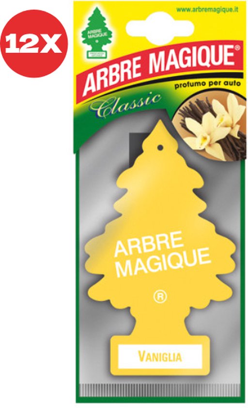 12 stuks Vanille Arbre Magique Geurboom luchtverfrisser voor in de auto ...