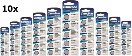 Camelion CR2025 3v lithium knoopcel batterij - 50 Stuks (10 Blisters a 5 stuks) | bol