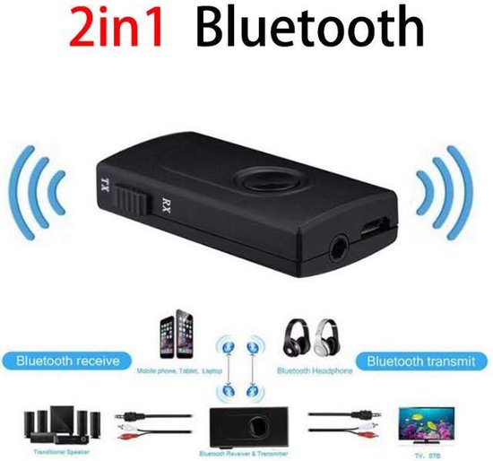 Ferfito 2 in 1 Bluetooth Audio Receiver & Transmitter- Bluetooth Zender & Ontvanger... | bol