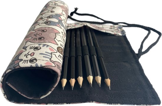 Roletui katten - 24 potloden of penselen | bol