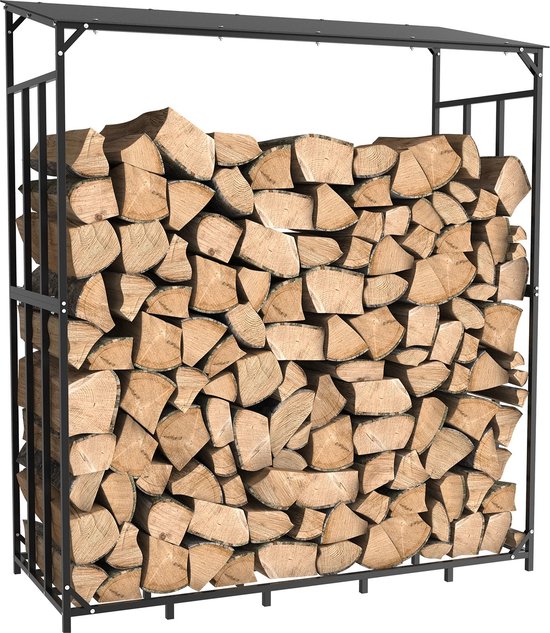 MartiCo® Haardhoutrek - Haardhout rek - Brandhout rek - Openhaard Hout ...