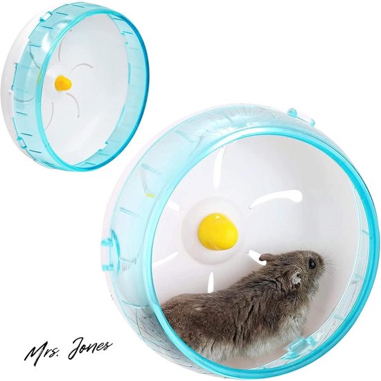 Mrs. Jones Hamsterwiel-oefenwiel voor hamsters 12 cm van acrylkunststof - super stille... | bol