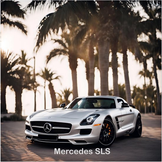 Mercedes SLS poster | auto posters | 50 x 50 cm | papier | WALWALLS® | bol