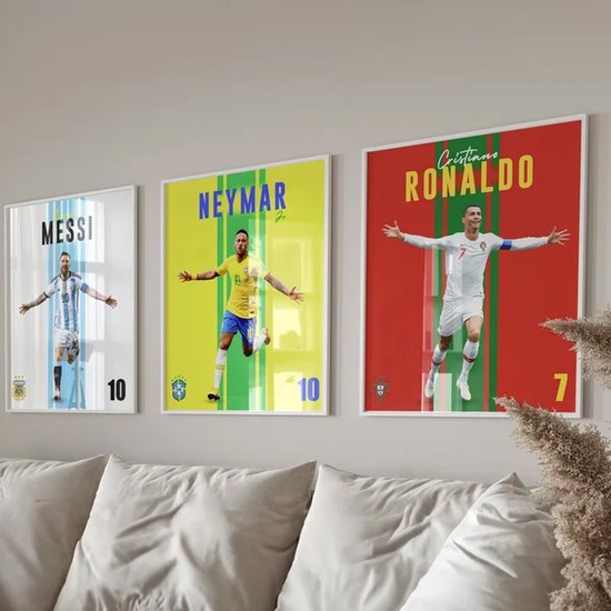 Legendarische Voetbalsterren 4-Luik Poster Set - Formaat 30 x 40 cm ...