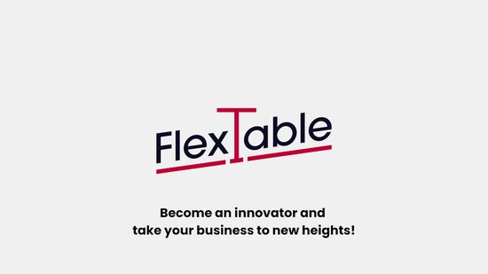 FlexTable - Tafelonderstel - Hoogte verstelbaar - Stabiel op elke ondergrond | bol