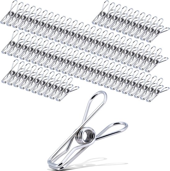 JGS ® Roestvrijstalen Metalen Clips voor Veelzijdig Gebruik: Kleding ...